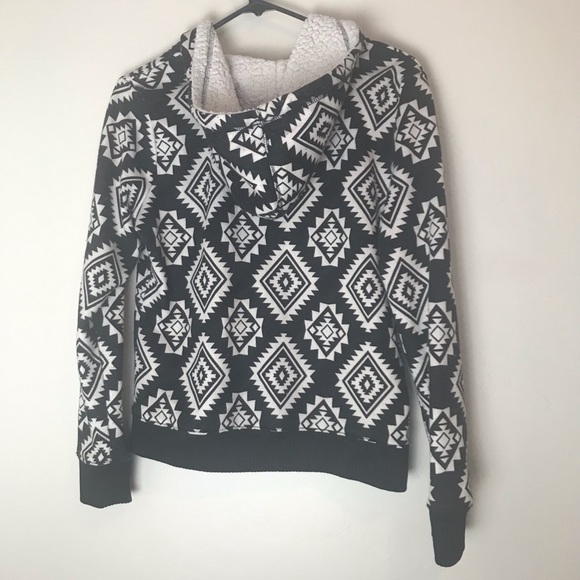 Almost Famous | Jackets & Coats | Aztec Print Almost Famous Hoodie ...